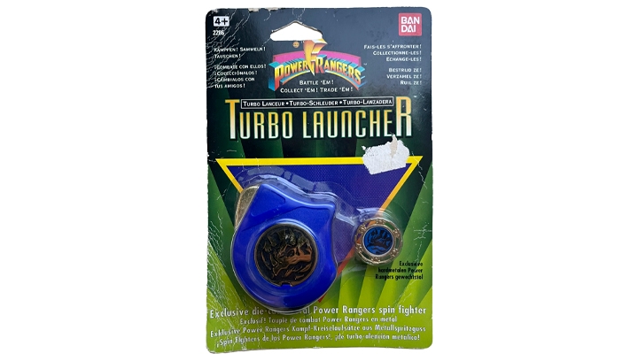 Power Rangers Blue Turbo Launcher - RetroToys